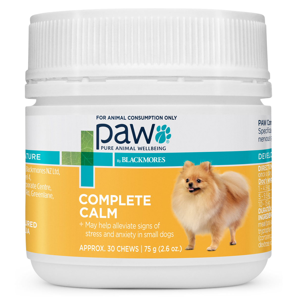 PAW Complete Calm Small Dog 30 Chews