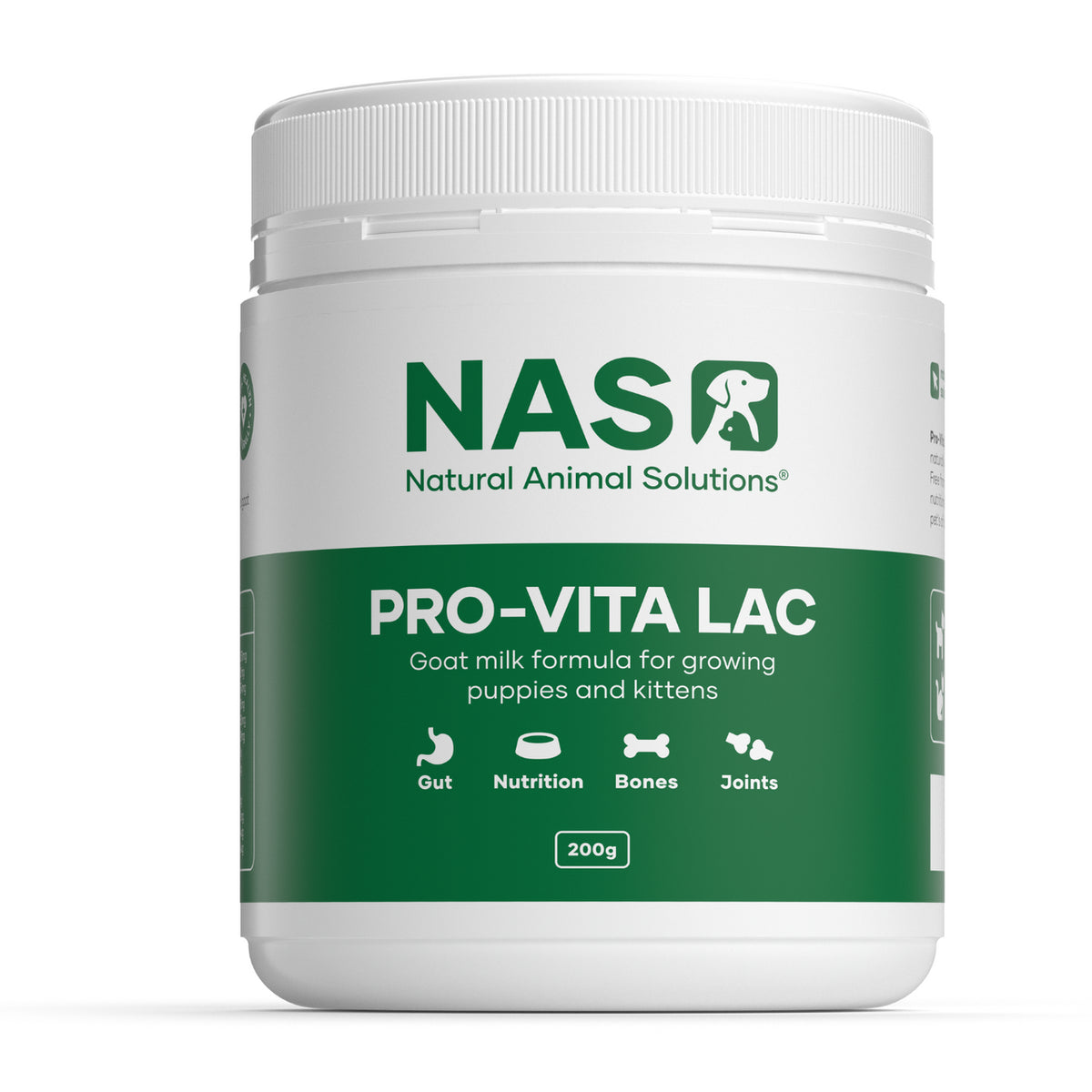 Natural Animal Solutions Pro Vita Lac For Dogs and Cats 200gm
