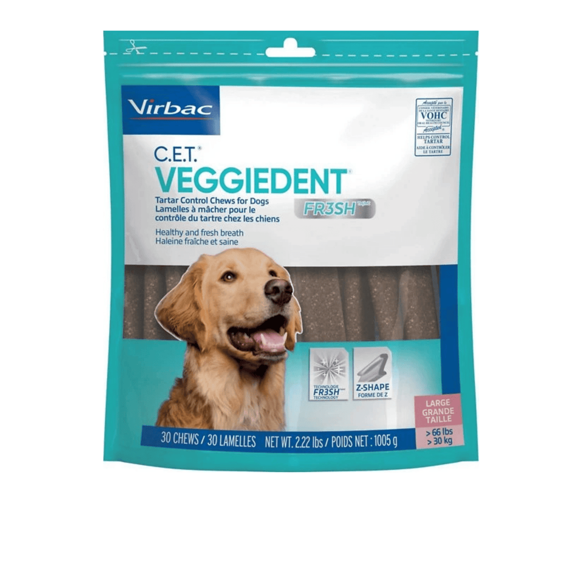 Veggiedent Fresh Large 30kg+ 15 Chews